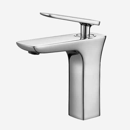 chrome finished hot sale basin tap